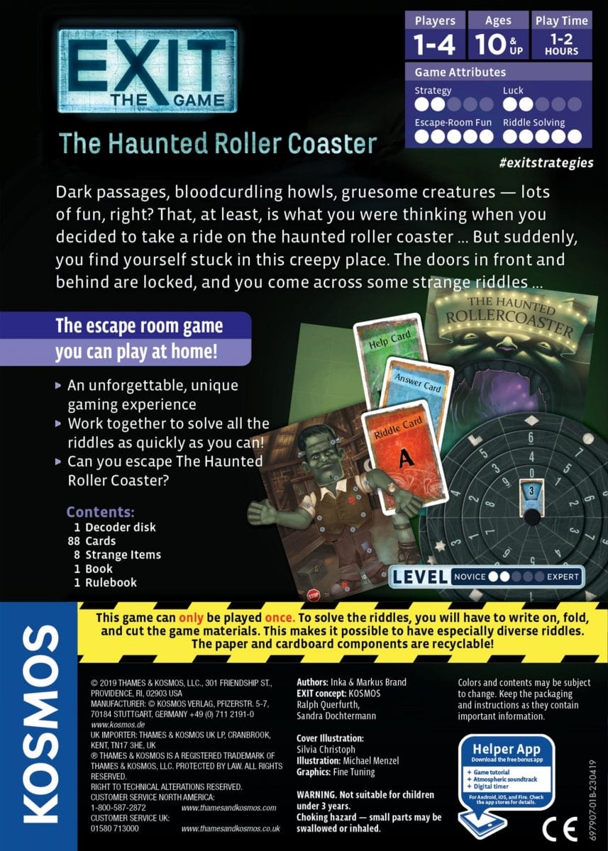 Exit: The haunted roller coaster » Spilavinir